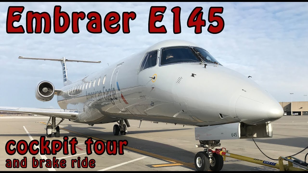 Embraer E145 Cockpit Tour and Brake Ride - YouTube