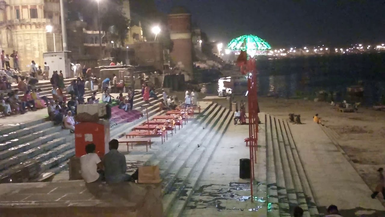 Banaras Ghat | Assi Ghat | Full And Detail Night View - YouTube