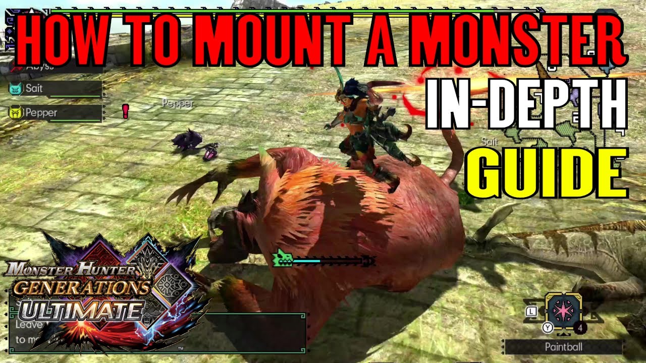 Monster Hunter Generations Ultimate: How to Mount a Monster In-Depth ...