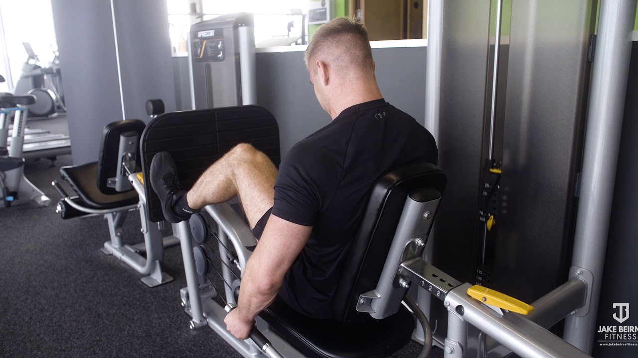 Horizontal Leg Press (Single Leg - Low Foot) - YouTube