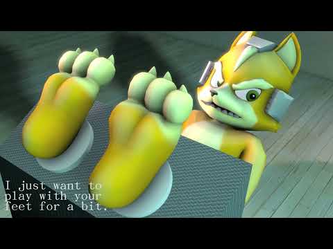 Fox McCloud in the podium