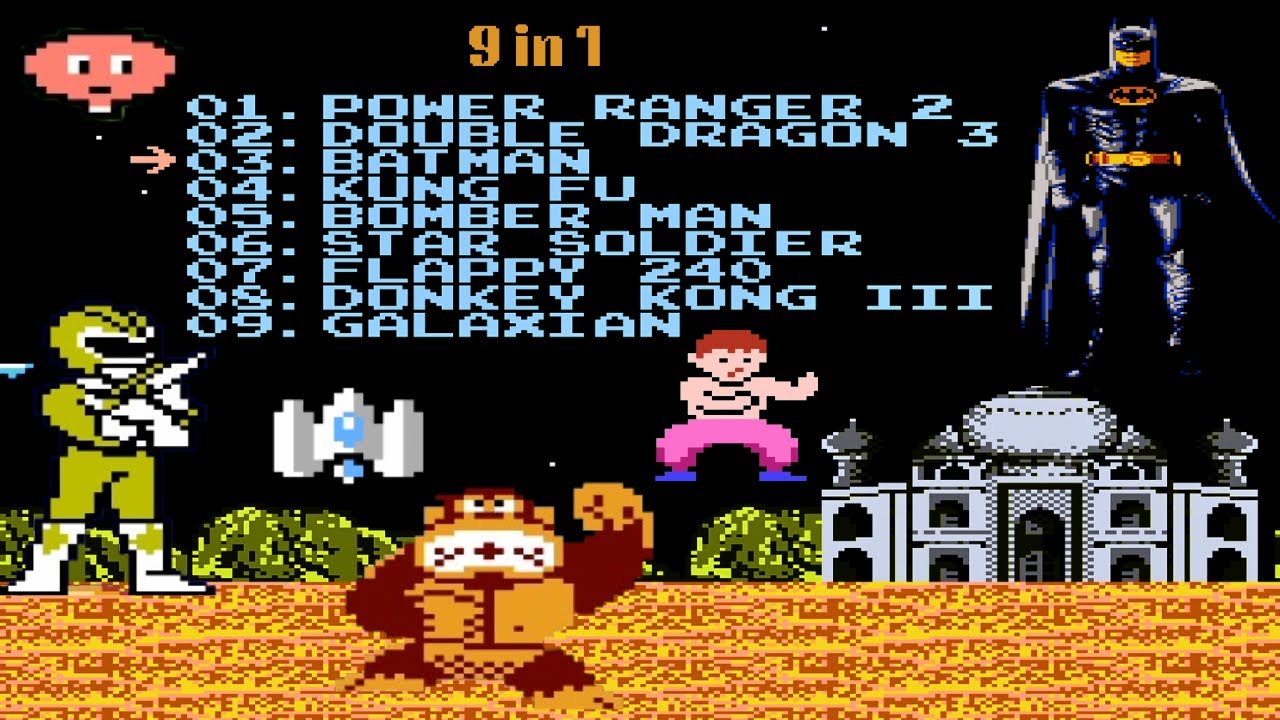 Nes 9 in 1 Gameplay : I Found the BEST NES Multicart! - YouTube