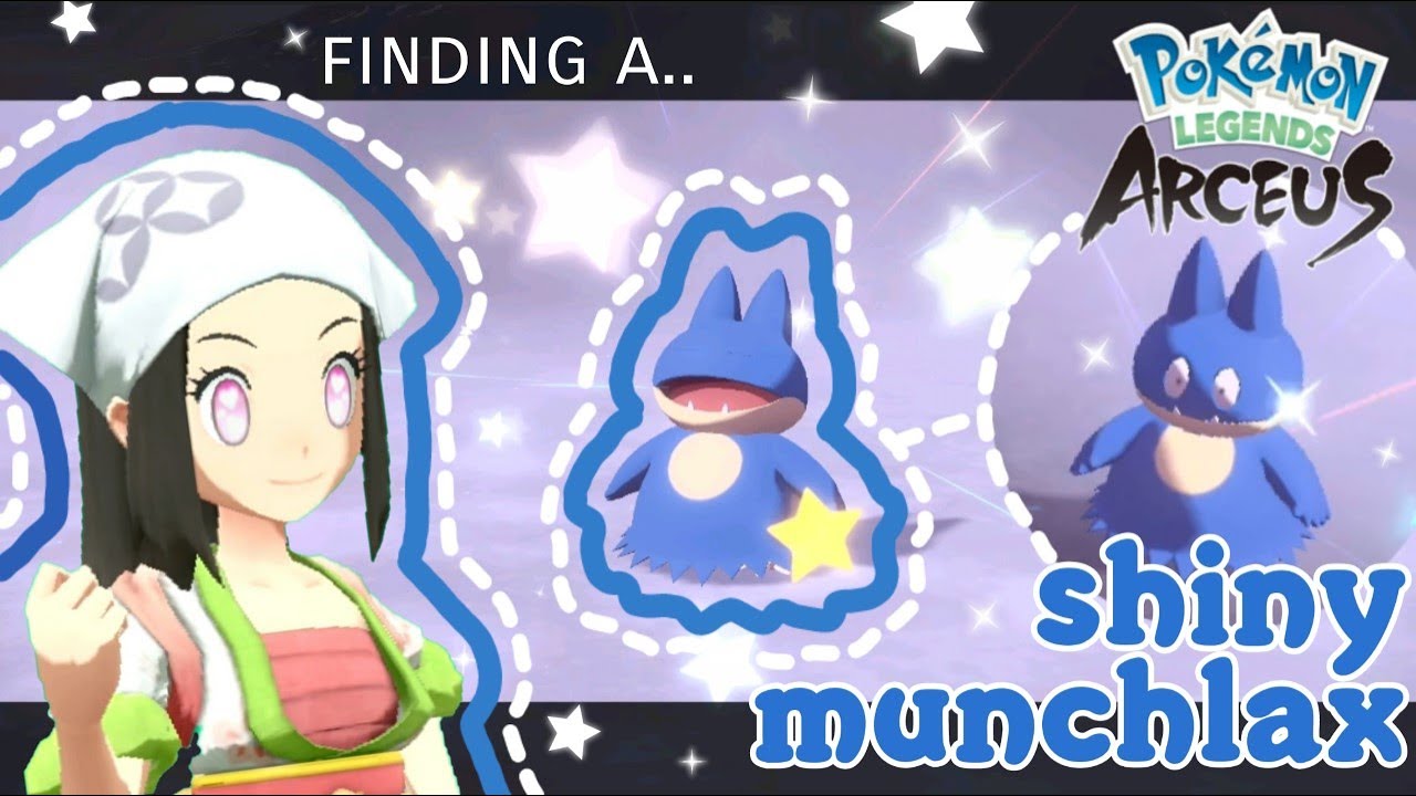 FINDING SHINY MUNCHLAX! (Pokemon Legends: Arceus) ♡ - YouTube