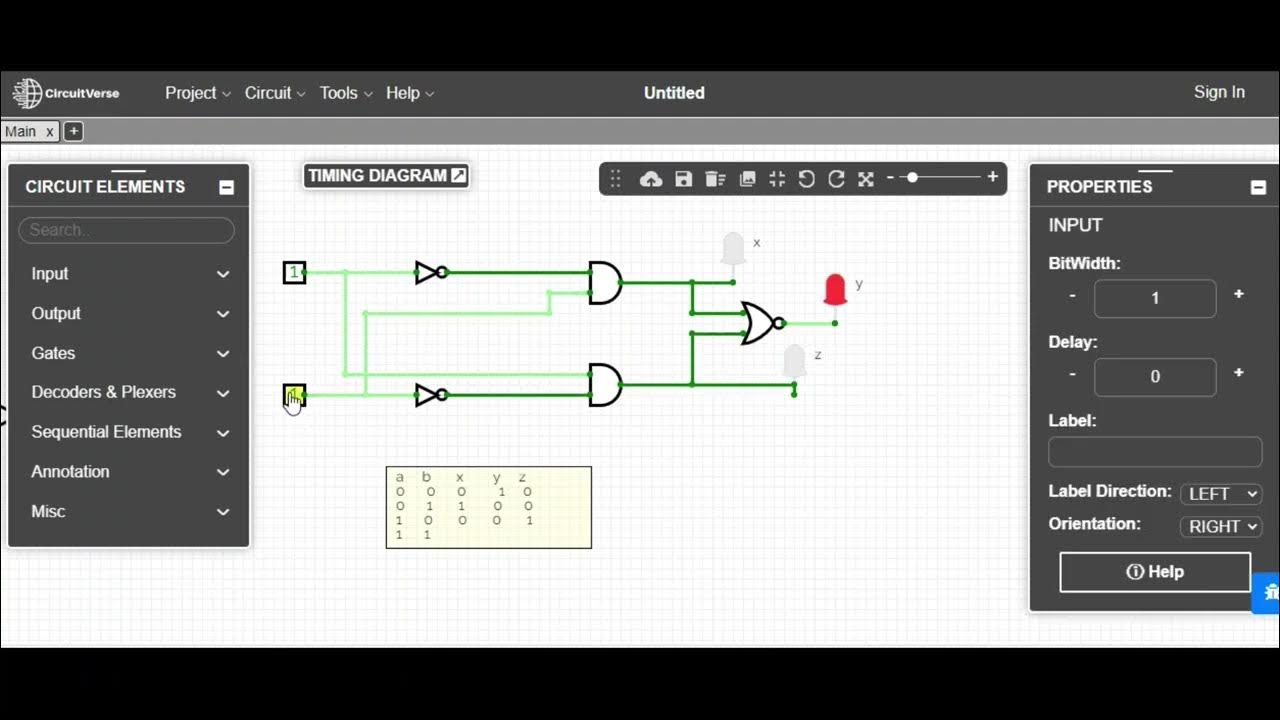 Designing of Truth table of digital circuit using Circuitverse - YouTube
