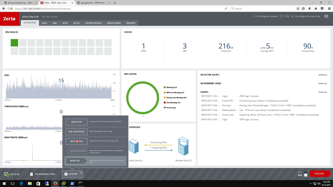 Starting Replication to Azure with Zerto - YouTube