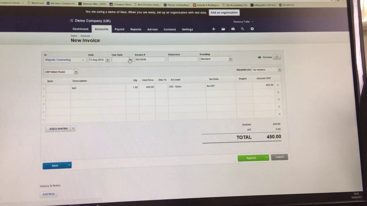 Raising An Invoice On Xero Reconciling It YouTube raising-an-invoice-on-xero-reconciling-it-youtube