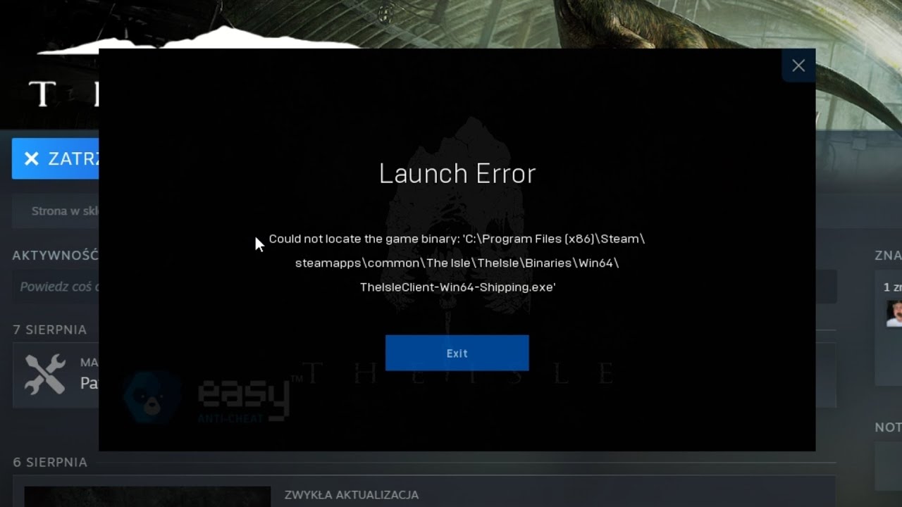 How to fix Error Lunch in The Isle - YouTube