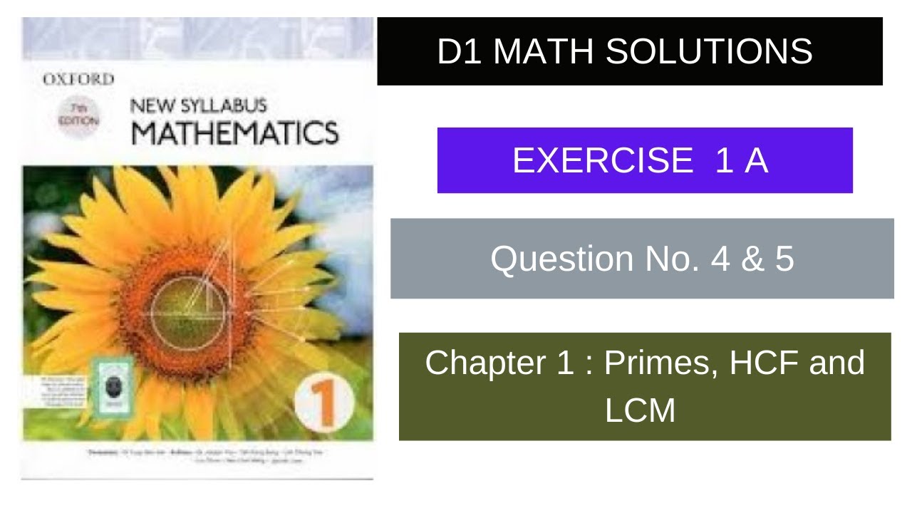 NEW SYLLABUS MATHEMATICS 7TH EDITION BOOK D1 EX 1A (Q4 &5 ) URDU\HINDI ...