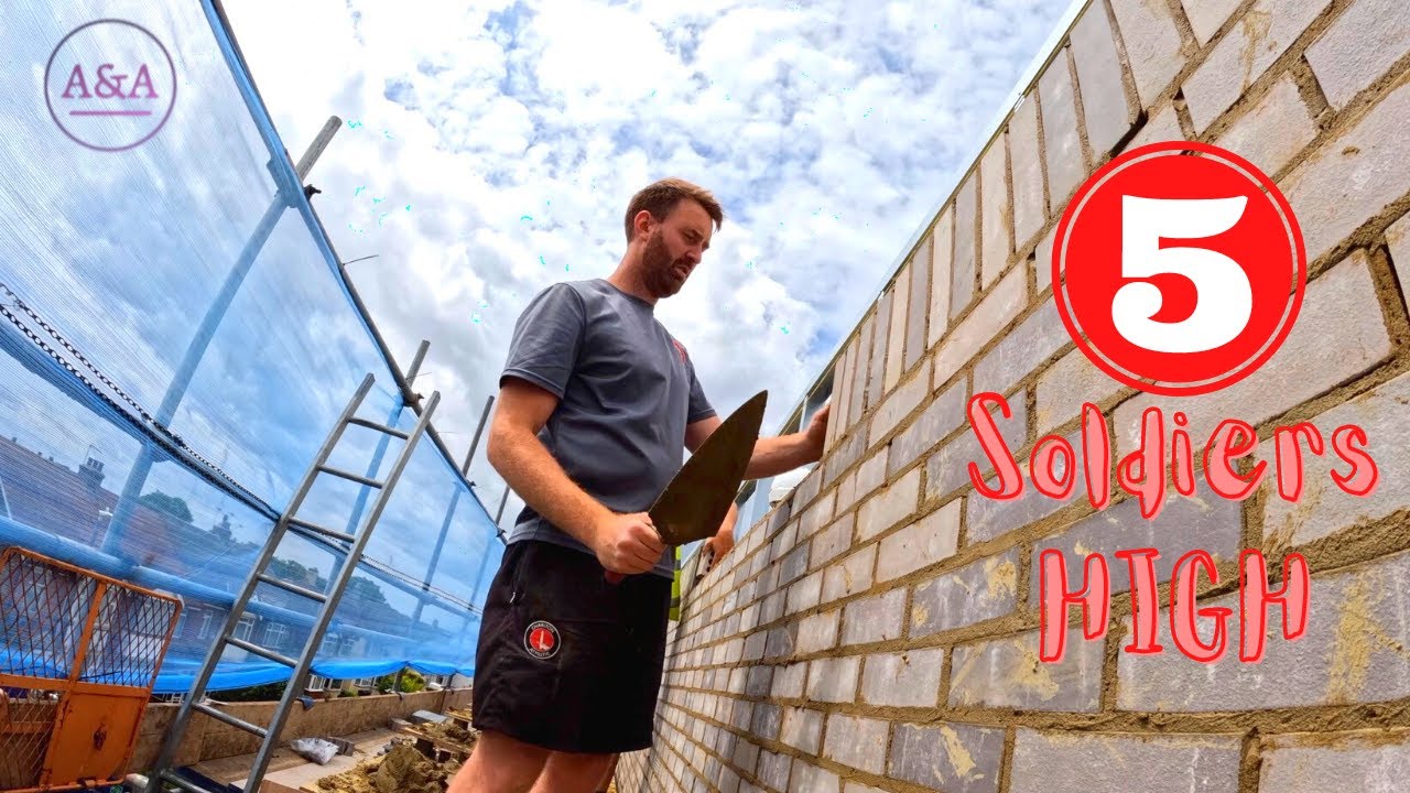 Getting Up To The FIVE High Soldier Course. #Bricklaying - YouTube