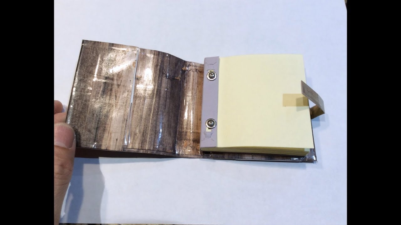 DIY How to Make Pocket Notebook with Water-proof Cover - YouTube