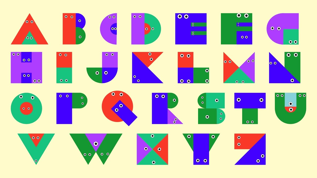 Shapes Alphabet Song | ABC Song with Shapes | Learn Letters with Circle ...