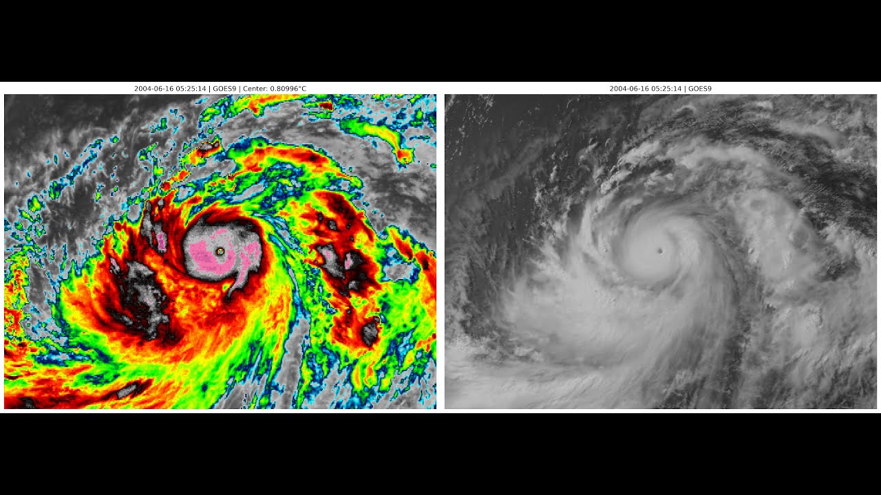 Dual IR/VIS Satellite Loop of Super Typhoon Dianmu/Helen (2004) - YouTube