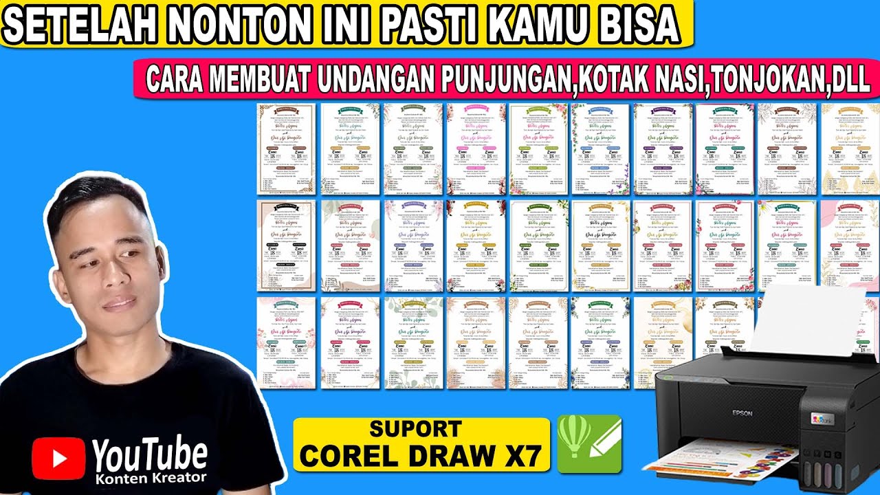 CARA MEMBUAT UNDANGAN PUNJUNGAN | UNDANGAN BESEK | UNDANGAN KOTAK NASI ...