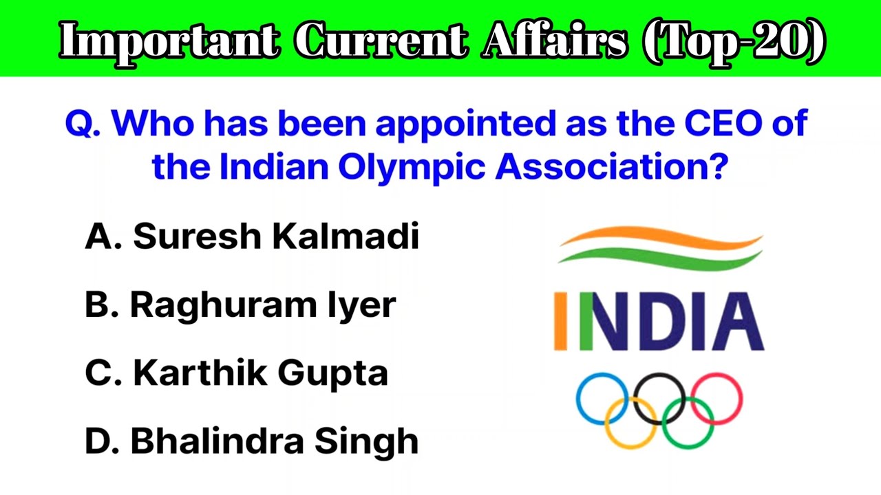 Current affairs 2023-2024 || General knowledge || Important Gk Question ...