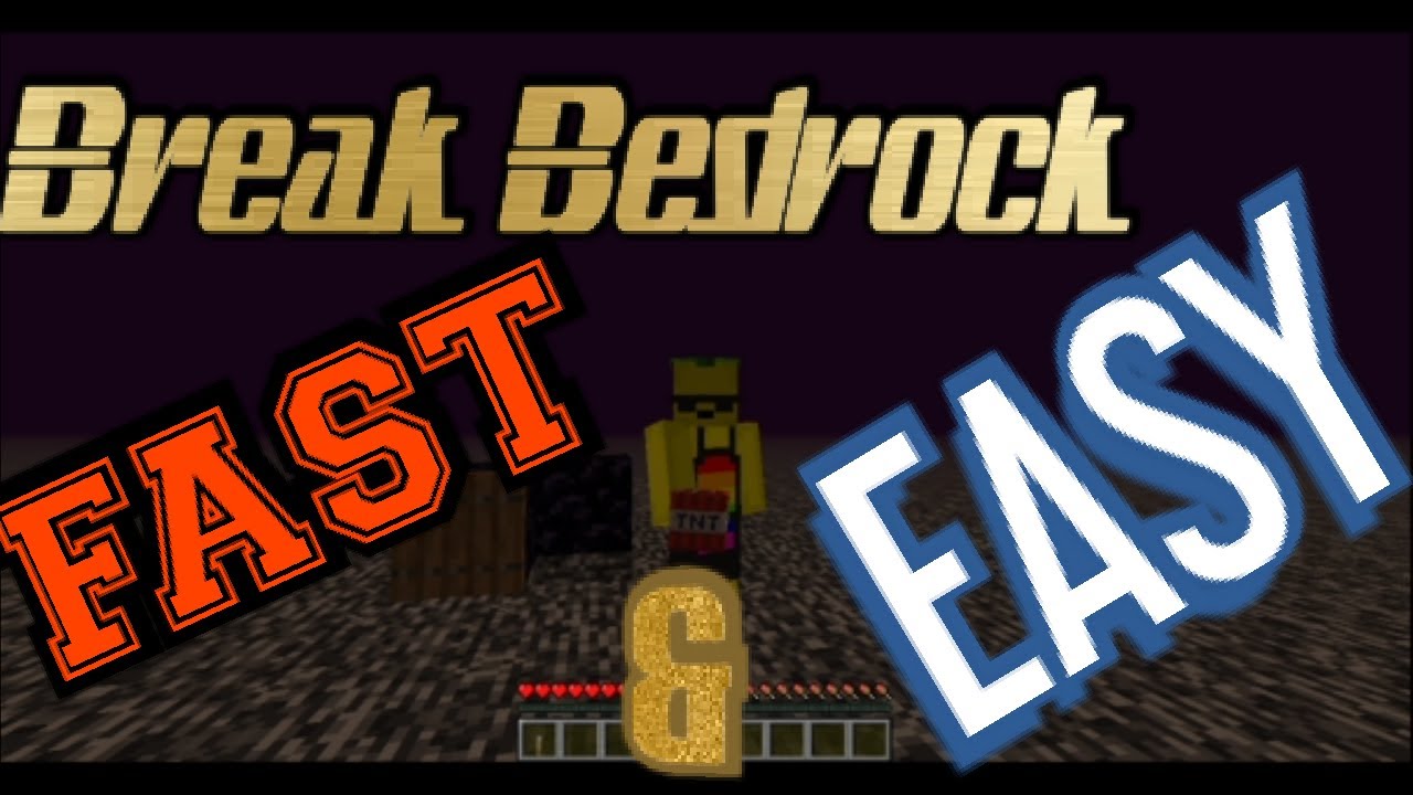 Break Bedrock EASY and FAST| Minecraft 1.16.2 - YouTube