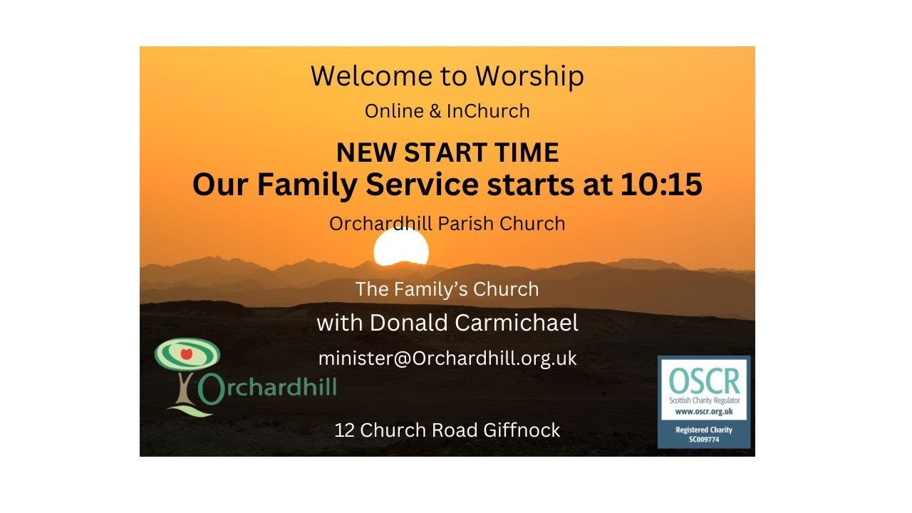 Welcome to our Family service this Sunday 26th January 2025 - YouTube