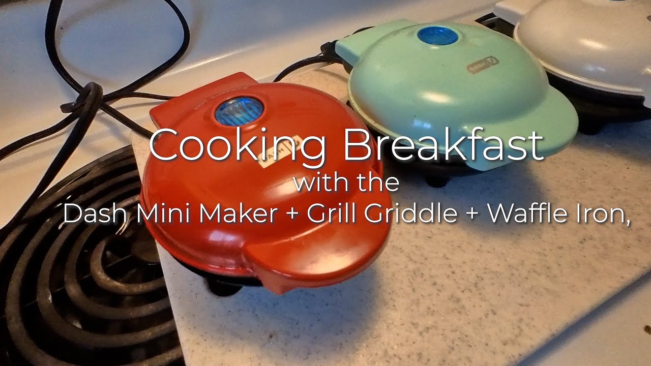 Cooking Breakfast with 3 Dash Mini Grills - YouTube