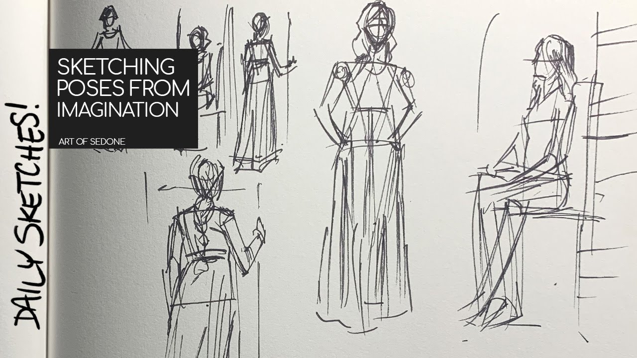 Sketching Poses From Imagination - YouTube
