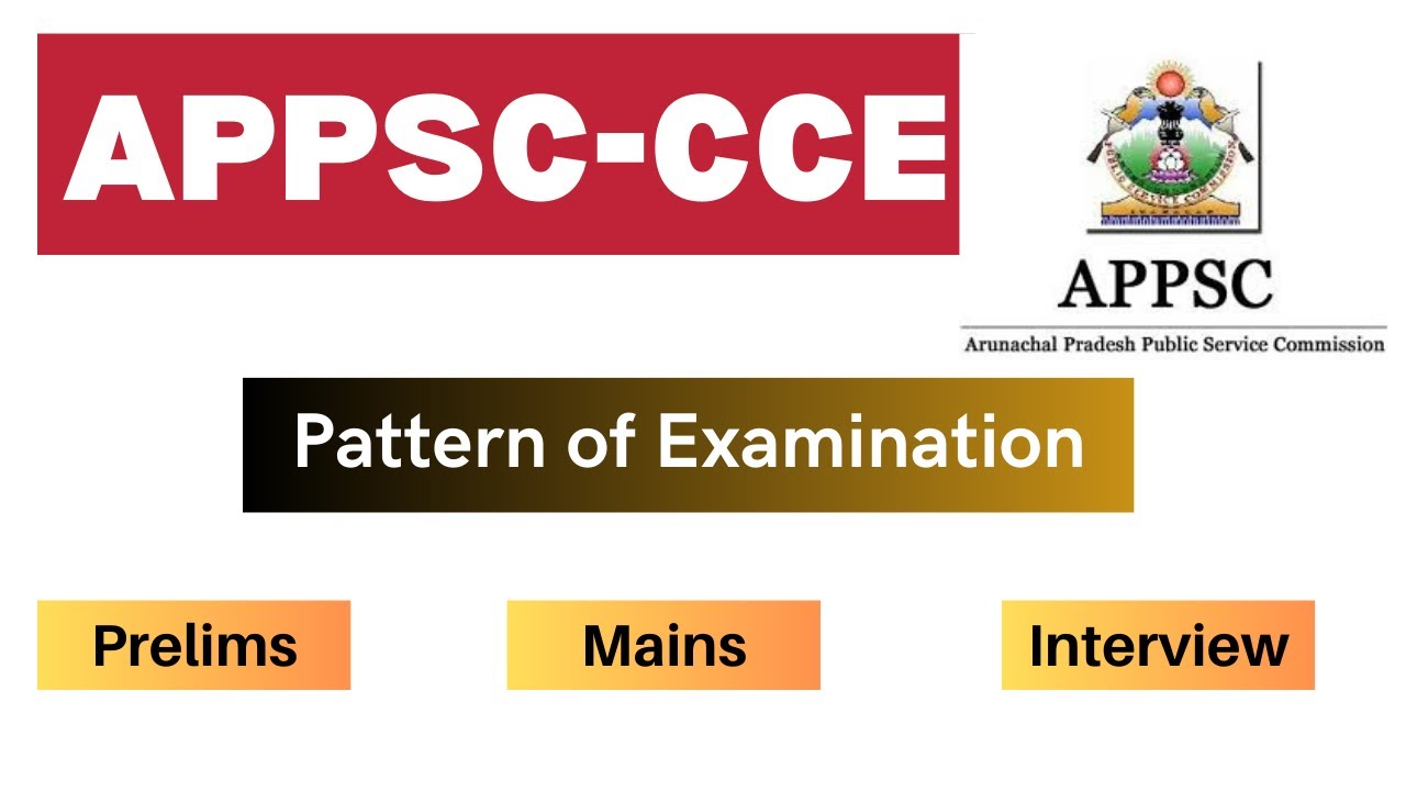 APPSC-CCE I Pattern of Exam I APPSC I Arunachal Pradesh - YouTube