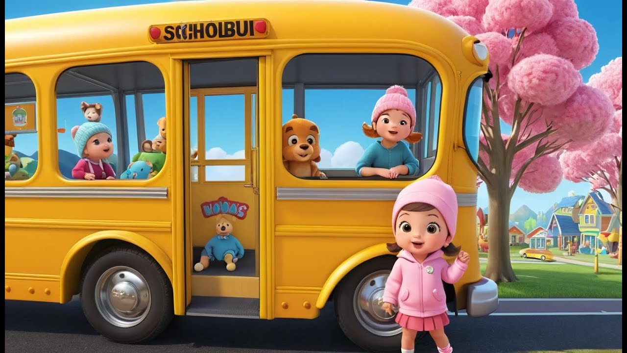 Baby’s School Bus Adventure 🚌👶 | Fun Bus Song for Toddlers ...