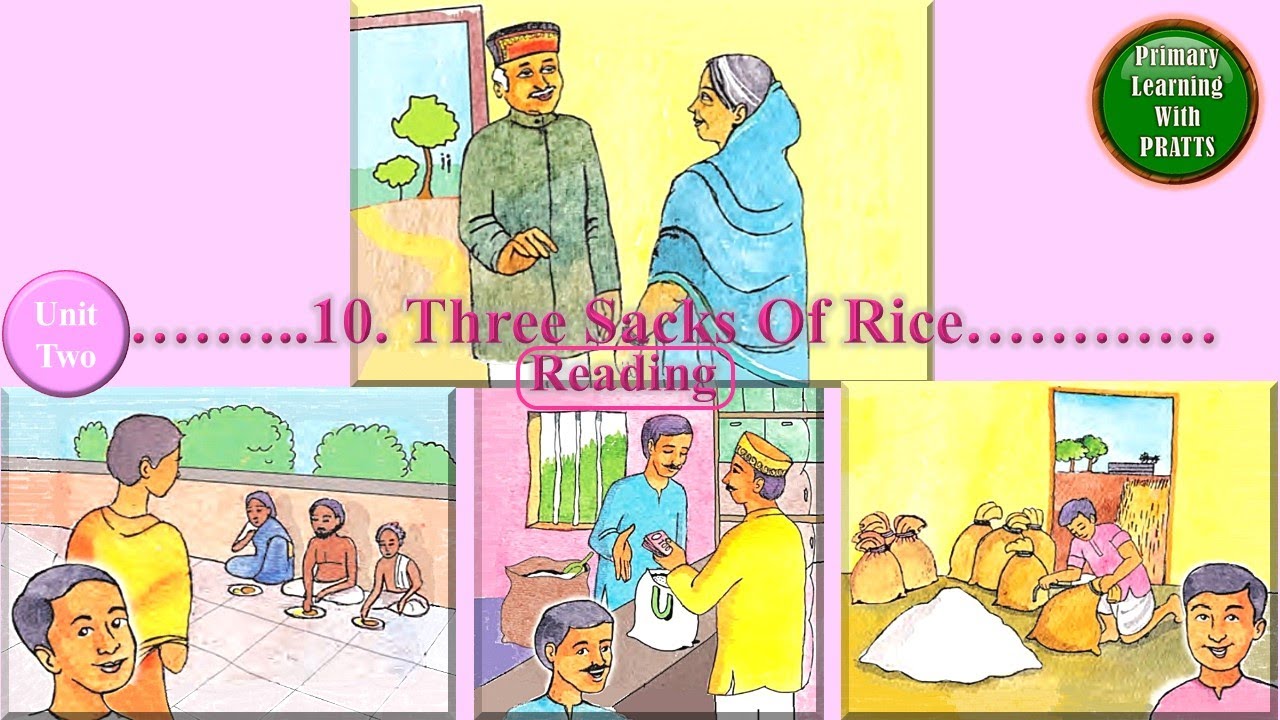 Three Sacks of Rice Reading, Std 5, Unit 2, Chapter 10, English ...