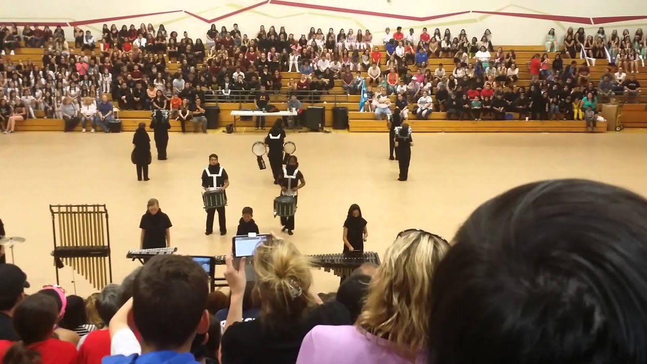 Rivera Middle School Winter Percussion - YouTube