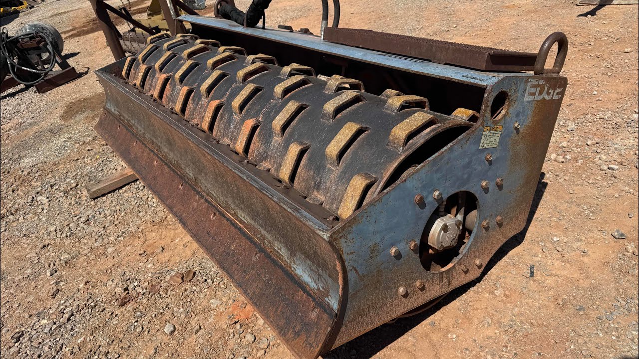 Used Edge Vibratory Compactor Sheepsfoot Skidsteer Attachment For Sale ...