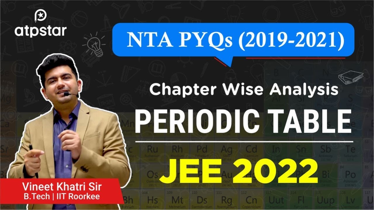 NTA Periodic Properties PYQ analysis | Inorganic chemistry | JEE Main ...