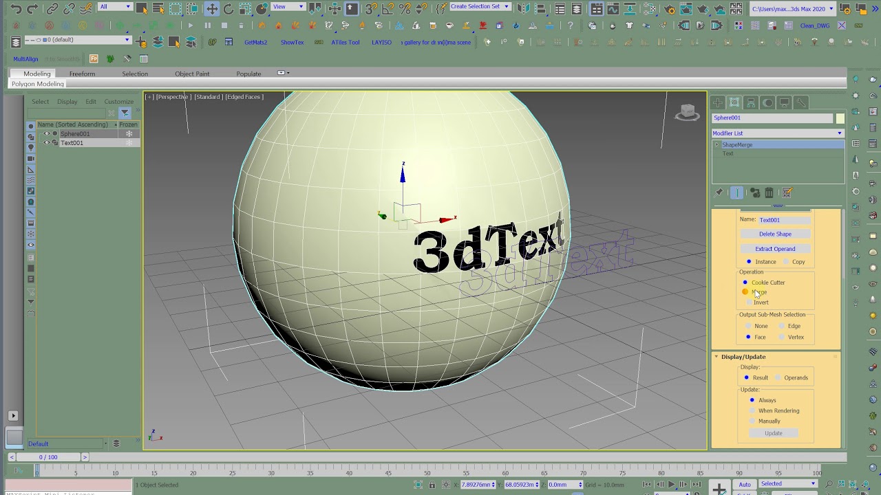 3d Max shape Merge conform YouTube 3d Max shape Merge conform YouTube