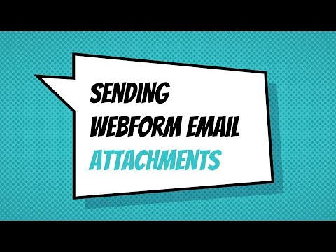 Sending webform email attachments - YouTube