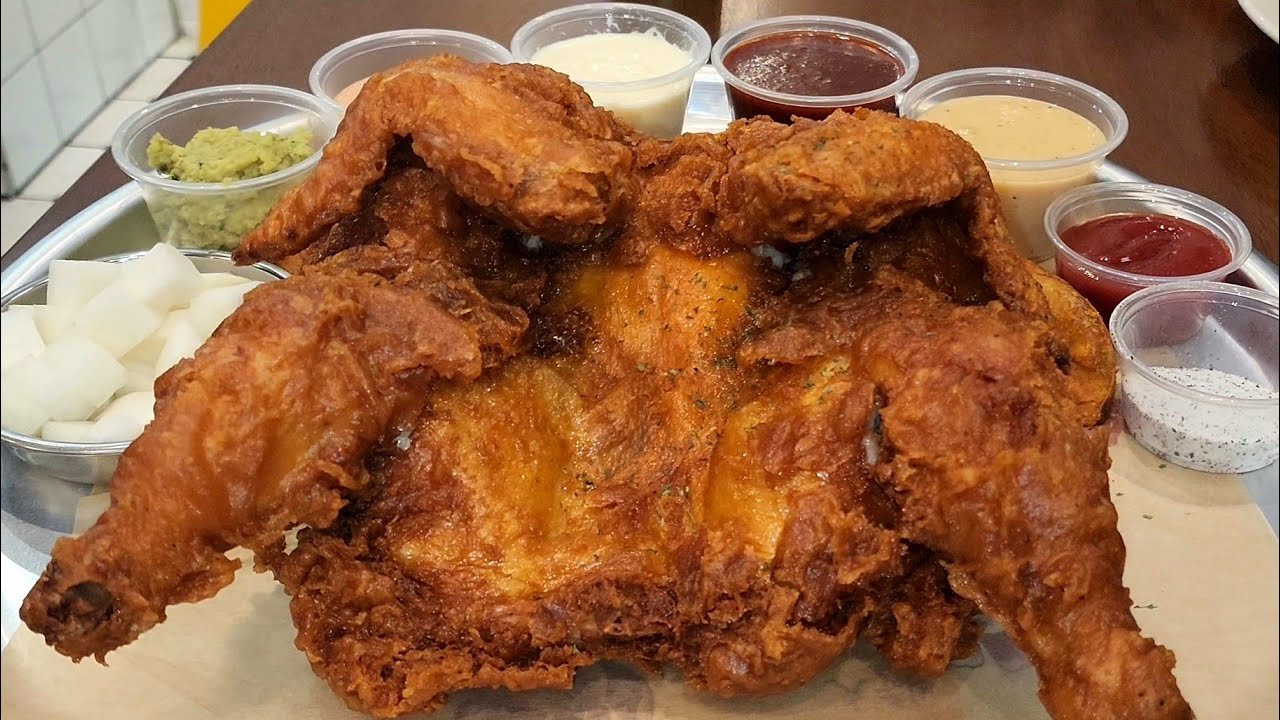 Crispy Whole Fried Chicken & More - Jong Ro Chicken Las Vegas - YouTube