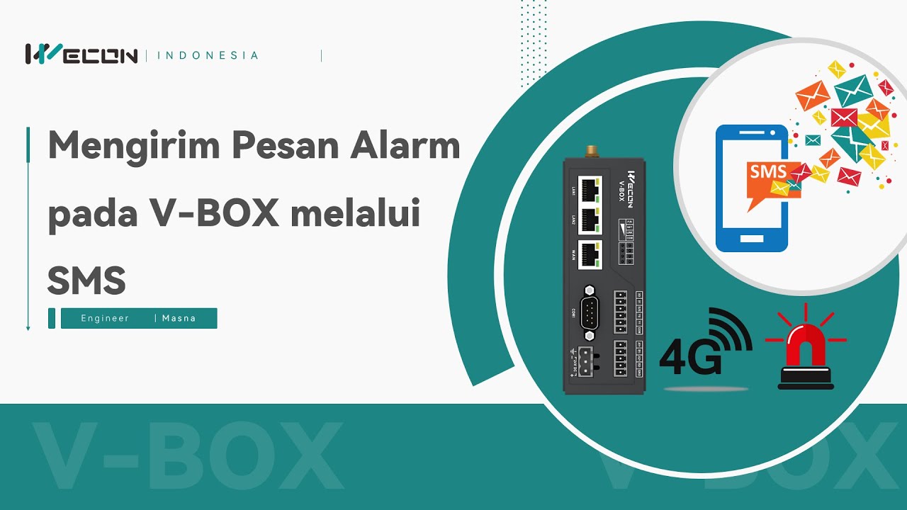 Wecon V-Box || Send Alarm Via SMS - YouTube