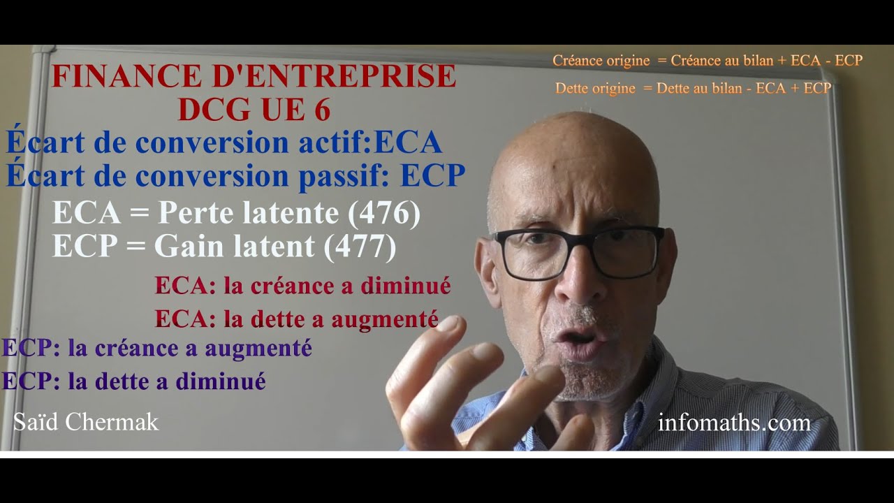 DCG UE 6 FINANCE D'ENTREPRISE. ÉCART DE CONVERSION ACTIF ET PASSIF - YouTube