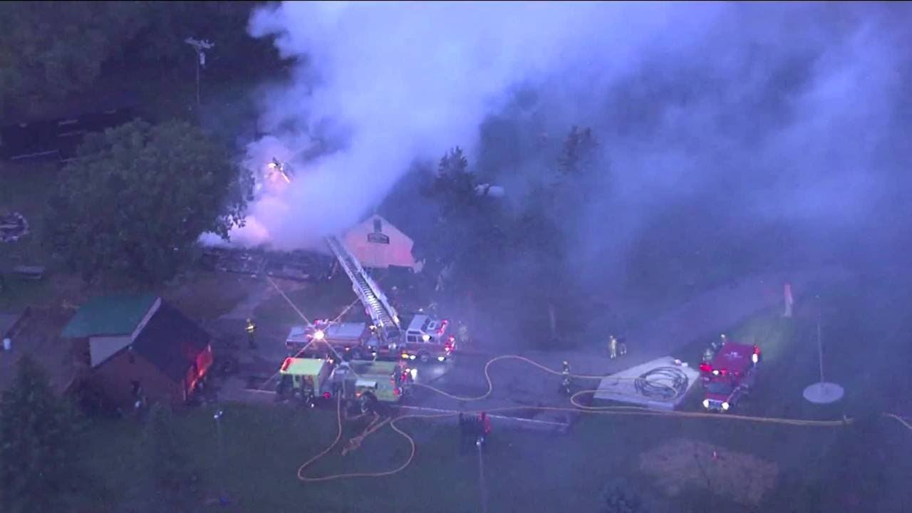 VIDEO: Fire doused at Scorpions Motorcycle Club - YouTube