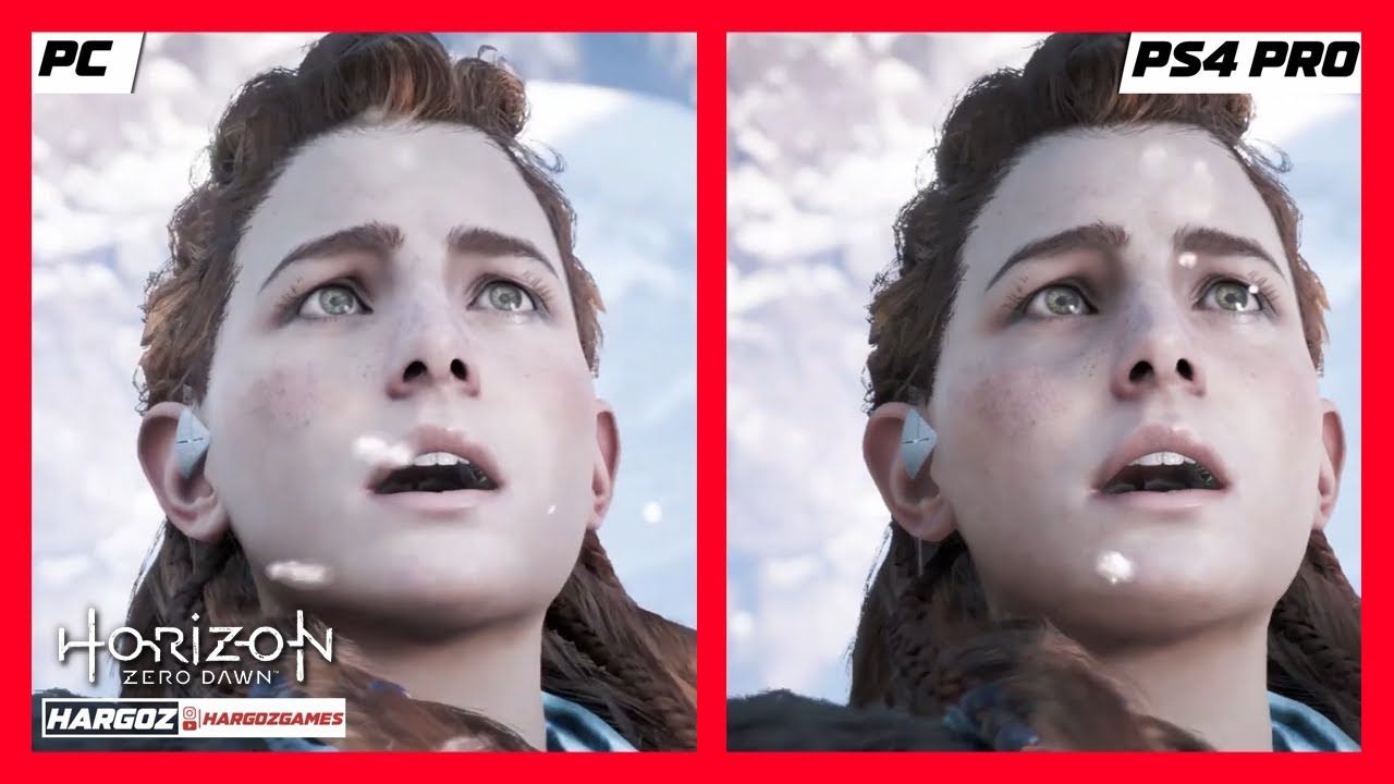 Horizon Zero Dawn GRAPHICS COMPARISON PS4 pro vs PC + Trailer PC 🔥 ...