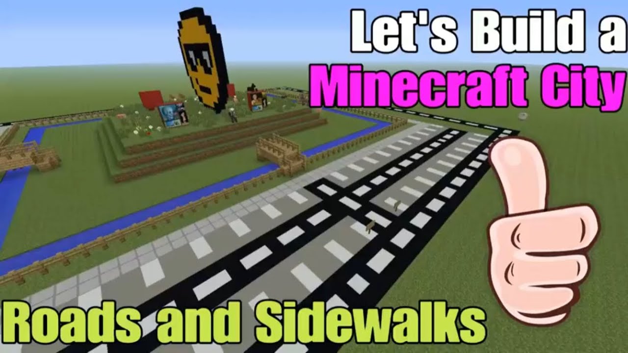 Let's Build a Minecraft City Ep. 2 | Roads and Sidewalks w/ KINGN124 ...