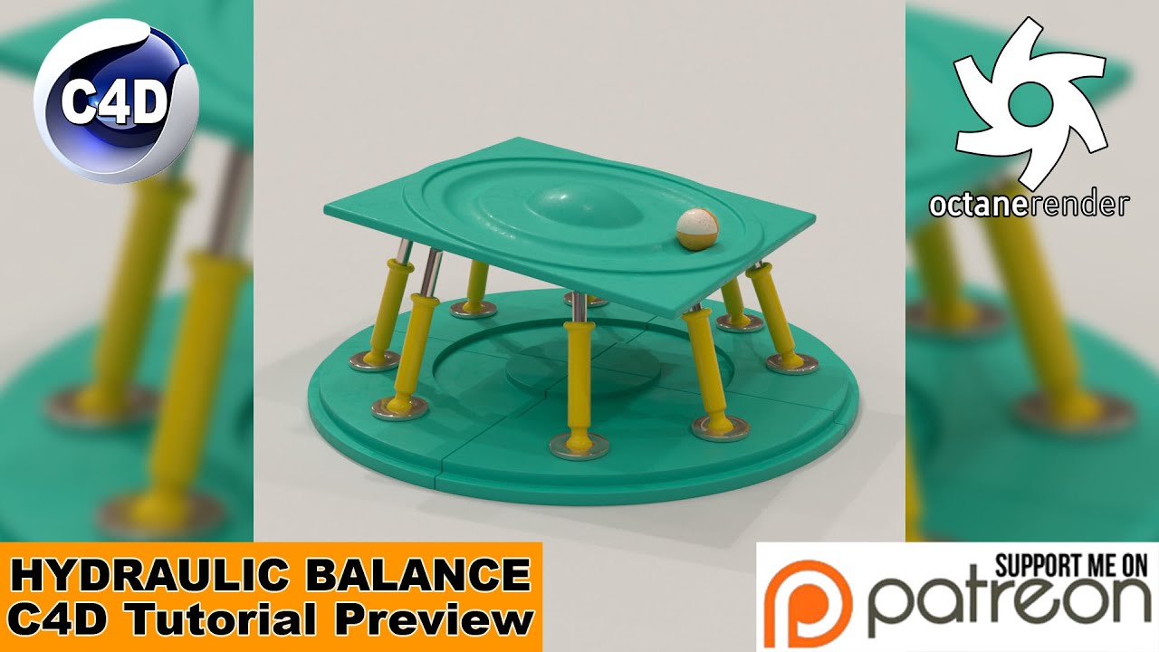 Hydraulic Balance (Cinema 4D Tutorial Preview) - YouTube