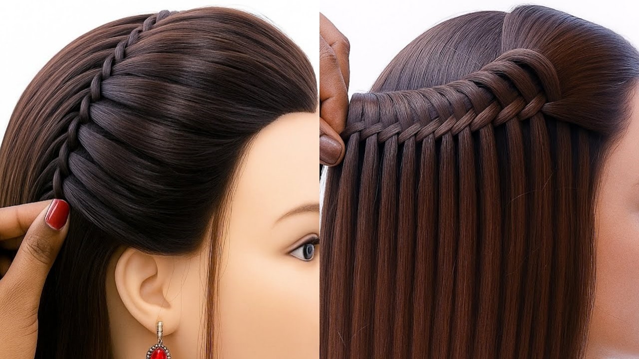 Simple Different Hairstyle - Easy party hairstyle | Hairstyle for ...