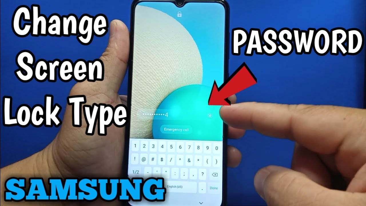 How to Change Screen Lock Type into Password on Samsung Galaxy A02 ...