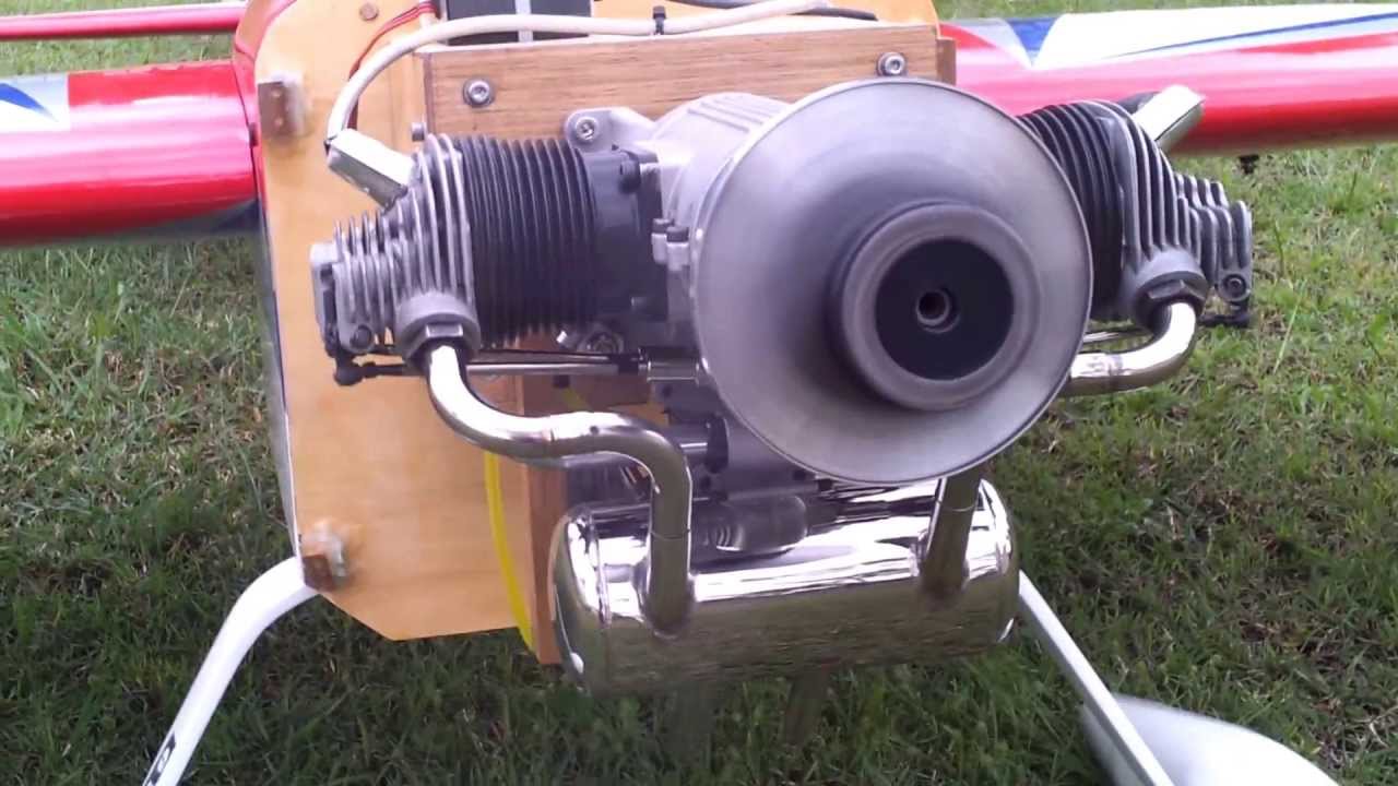 Moki VT 100B on a Hangar 9 Giant Edge 540 first run - YouTube