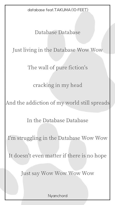 【アカペラ】database feat.TAKUMA(10-FEET) #歌ってみた by Nyanchord #shorts - YouTube