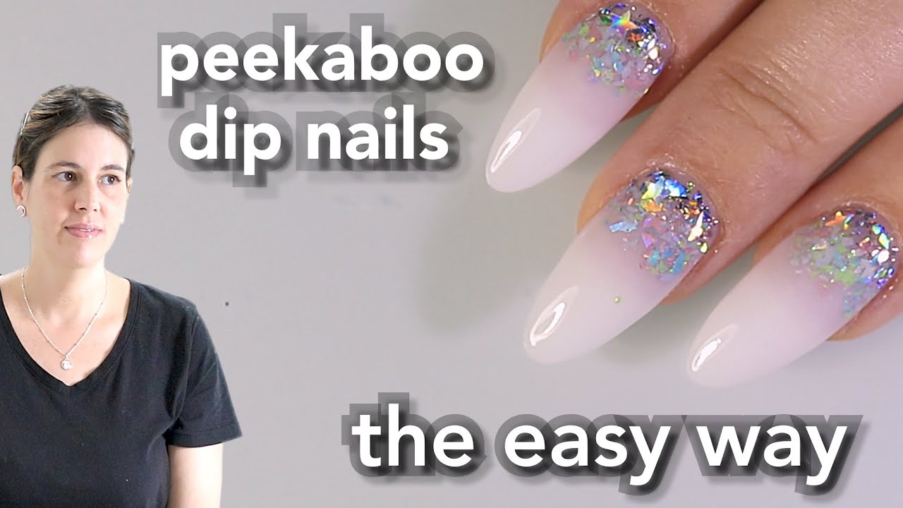 Awesome Peekaboo Nails With Dip Powders. ENG - YouTube
