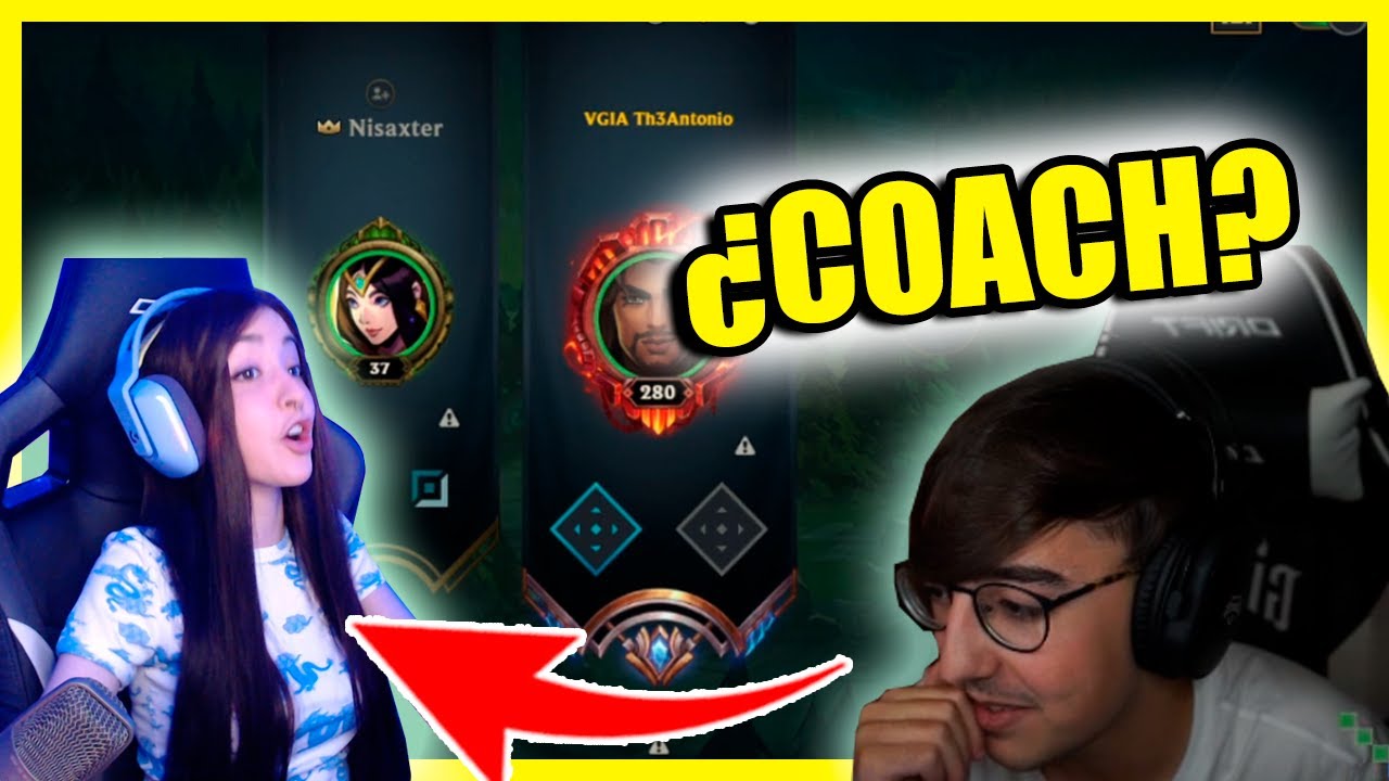 😱 NISSAXTER le PIDE COACH a TH3ANTONIO 😱 Mejores Momentos lol España ...