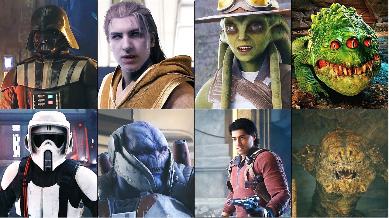 Star Wars Jedi Survivor All Bosses - YouTube