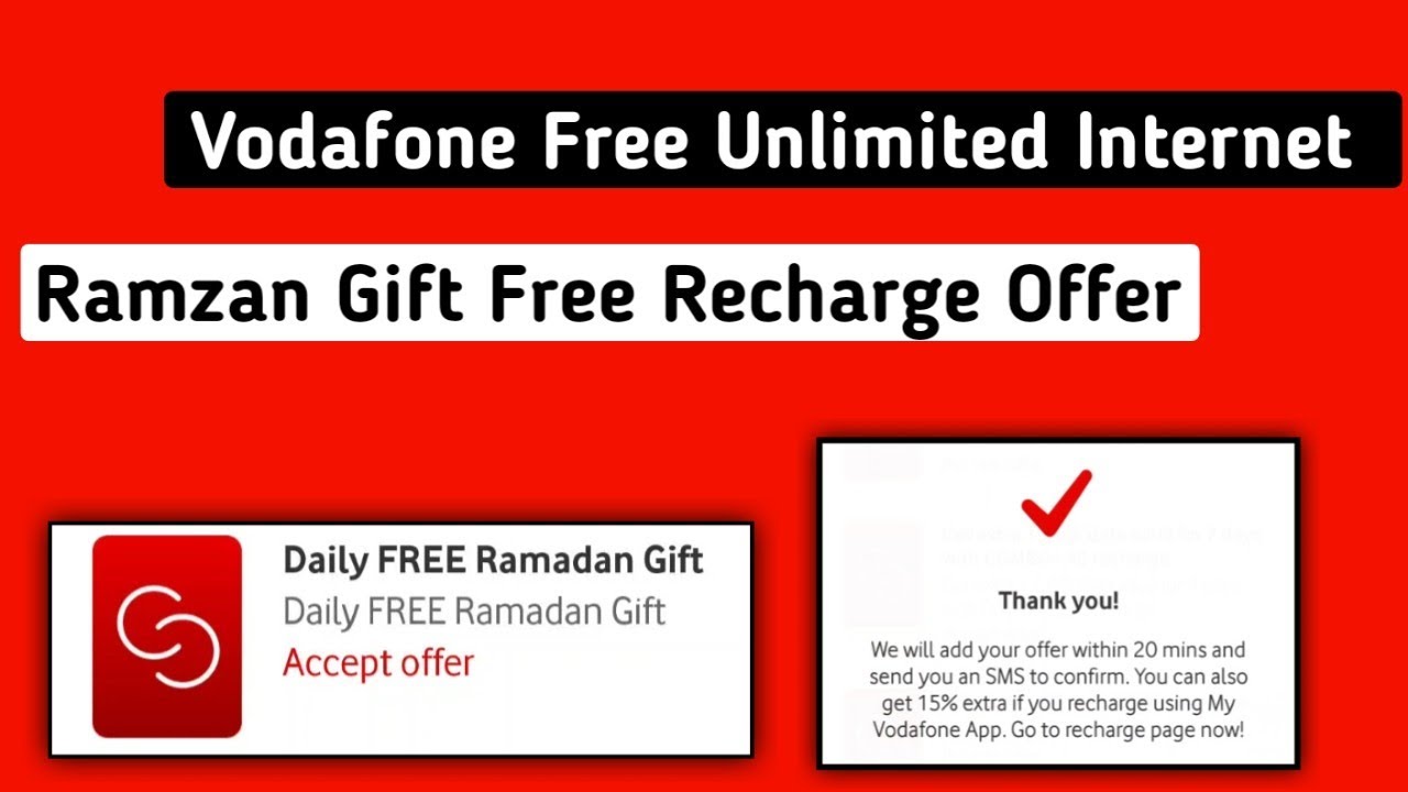 How to get Vodafone free internet package | Vodafone free Ramzan offer ...
