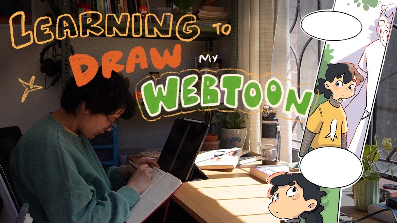 STUDIO VLOG #2 | Learning to Draw a Webtoon | BEING PRODUCTIVE! - YouTube