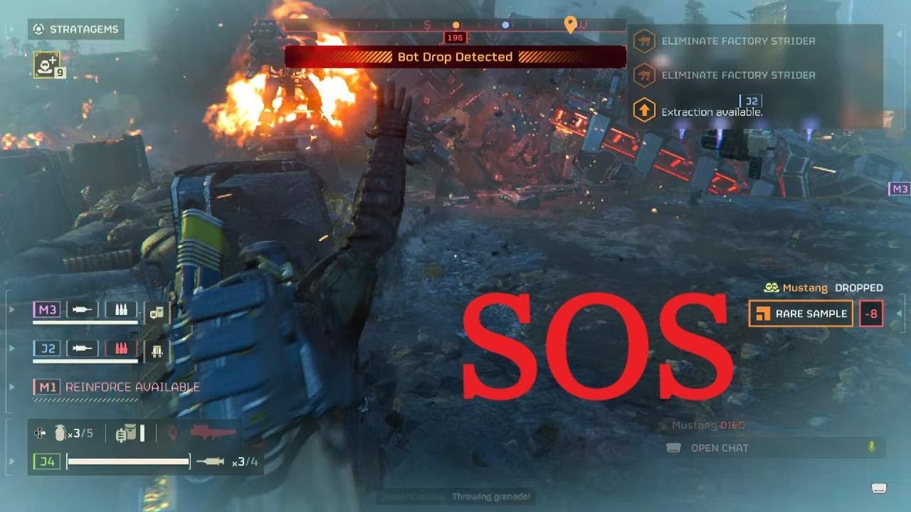 HELLDIVERS 2 | answering an SOS and landing in chaos - YouTube