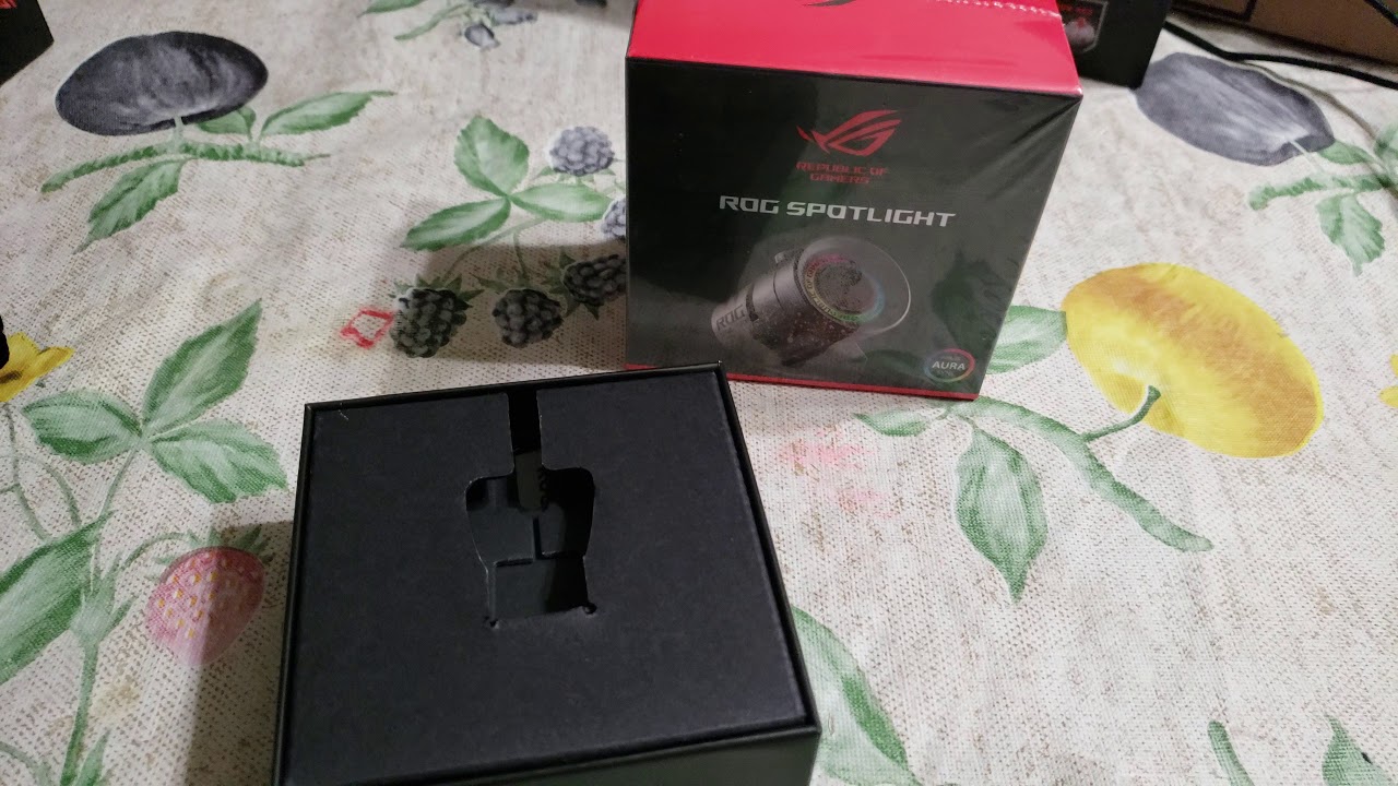 ROG Spotlight unboxing showing off #ROGEliteGear - YouTube