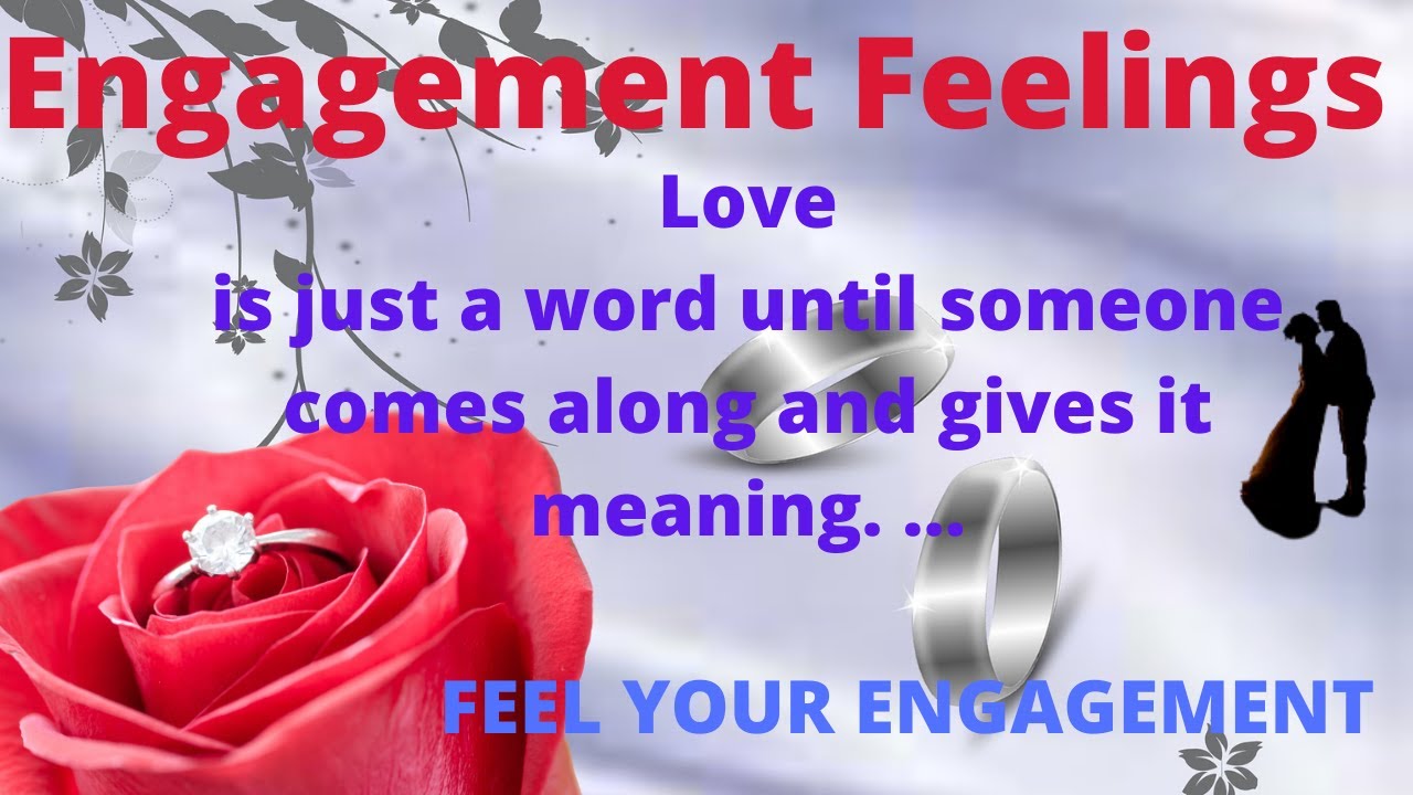 engagement feelings | Feel Your Engagement Ceremony - YouTube