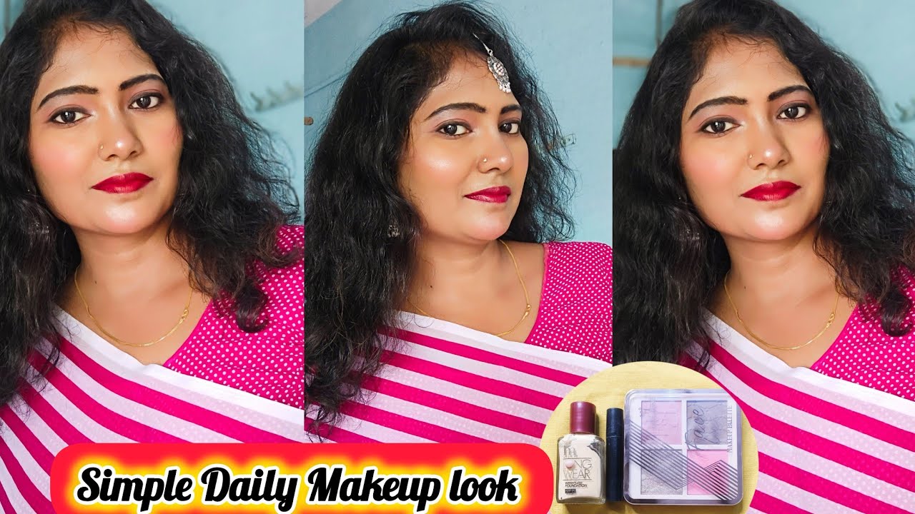 सिर्फ़ 3 चीज़ों से करें सेल्फ रोजाना Makeup Look | Makeup |Makeup ...